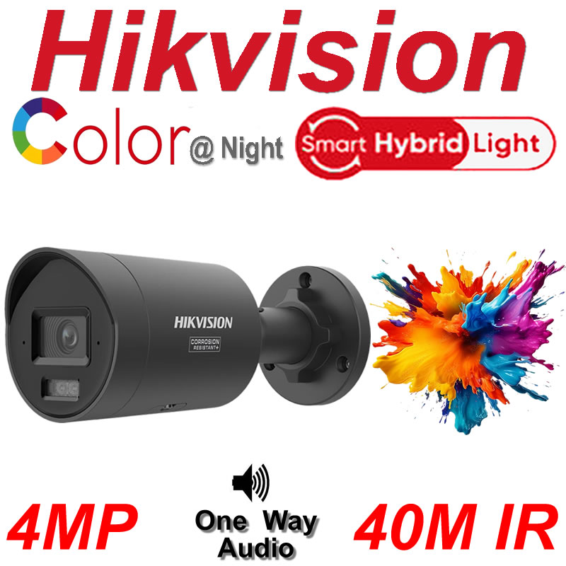 Hikvision DS-2CD2047G3-LI2UY 4MP Smart Hybrid ColorVu 3.0 Audio Human ...
