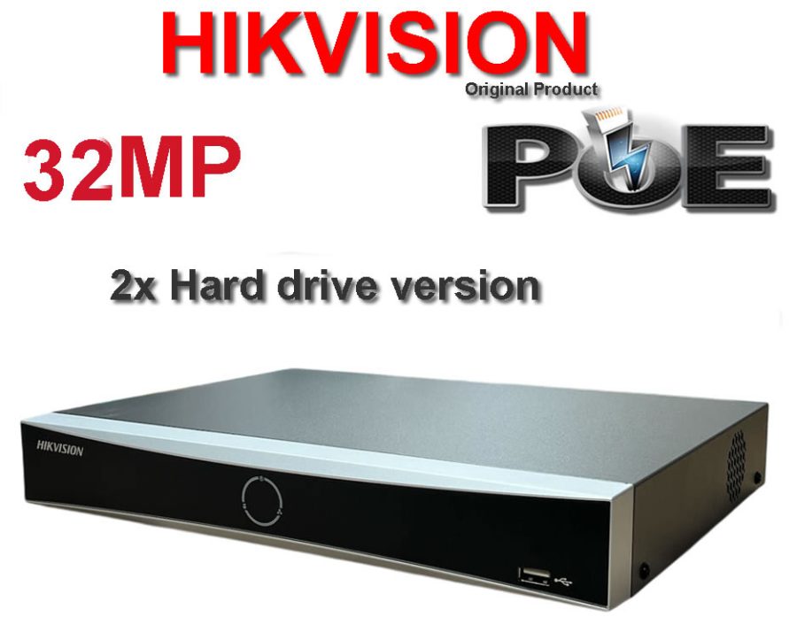 32MP Hikvision DS-7608NI-M2/8P IP PoE 8 Channel AcuSense AI Intelligent ...