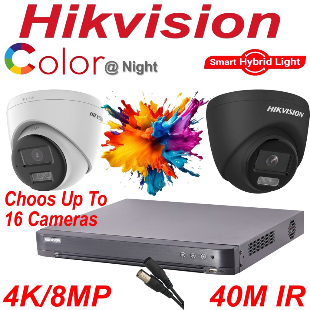 Hikvision DS-2CE78U0T-LF 4K Smart Hybrid Light ColorVu Camera 8MP ...